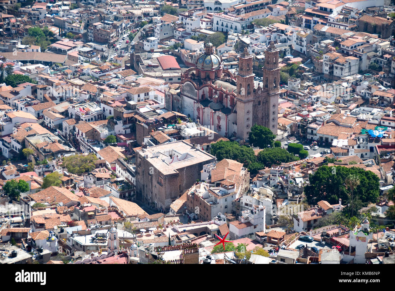 Panoramic view of the city, including the historical center. Taxco ...