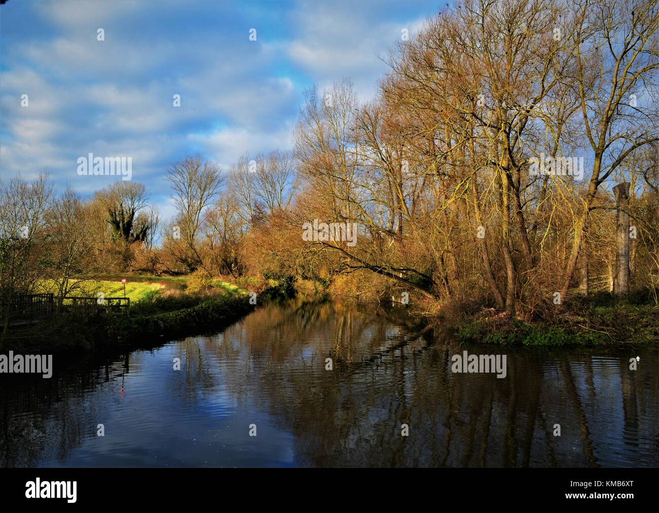 Bridge over river lark at mildenhall Stock Photo - Alamy