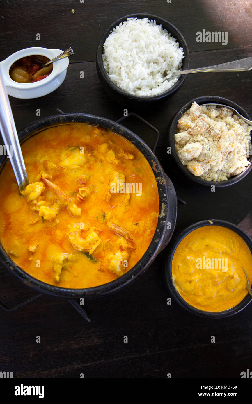 Moqueca Baiana, is a typical stew made with fish, onions, garlic ...