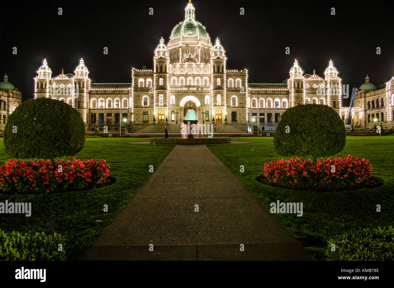Illuminations of Parliament House, Victoria, Canada Stock Photo - Alamy
