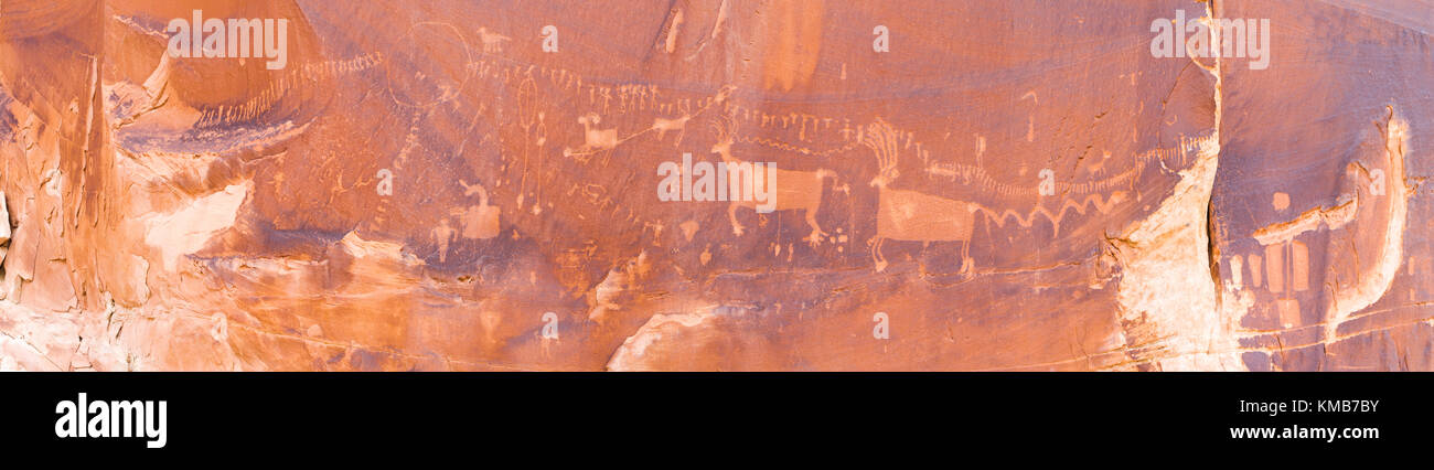 Procession panel petroglyph hi-res stock photography and images - Alamy