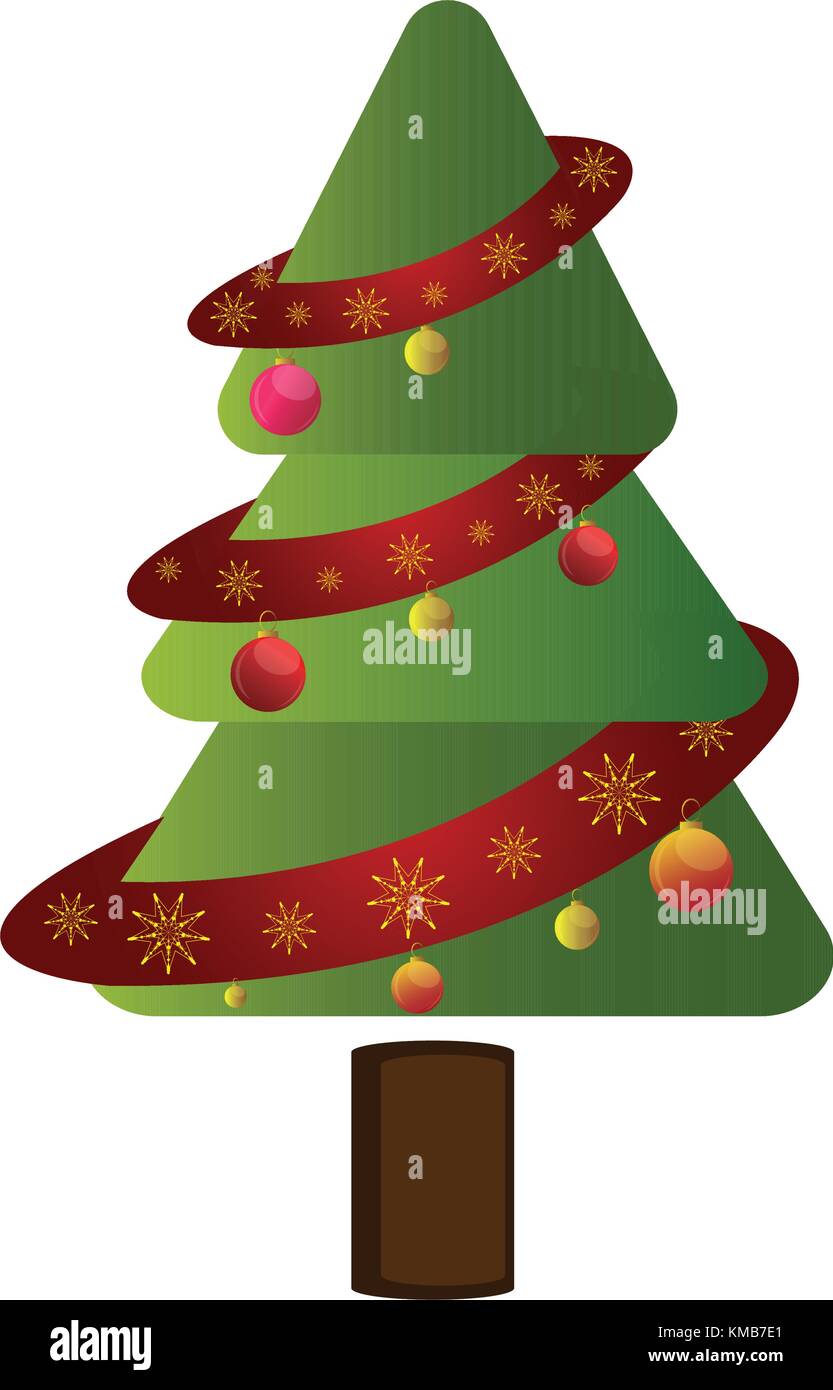 Isolated christmas tree Stock Vector Image & Art - Alamy