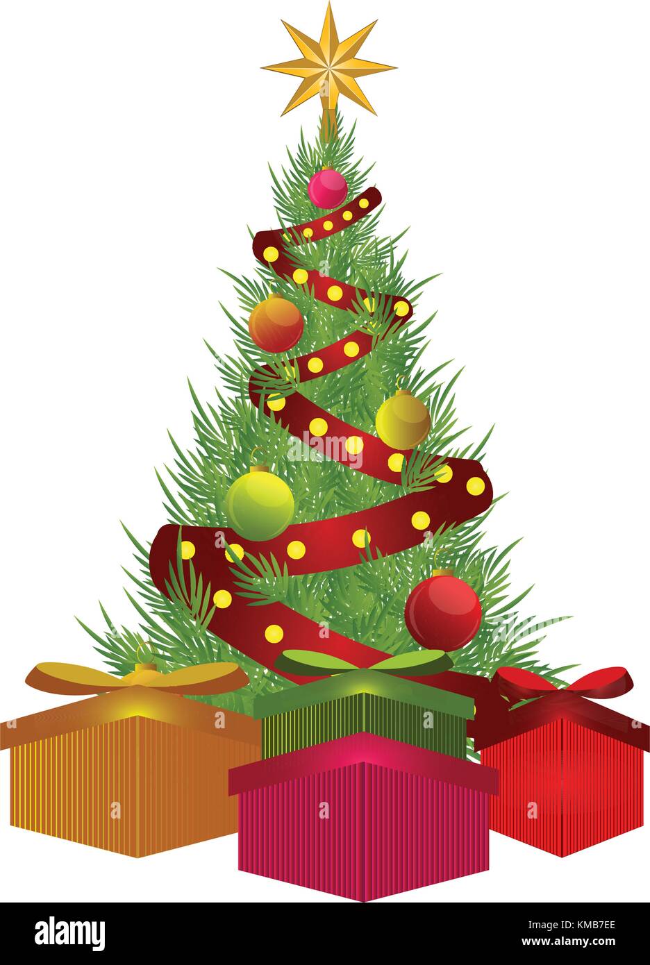 Isolated christmas tree Stock Vector Image & Art - Alamy