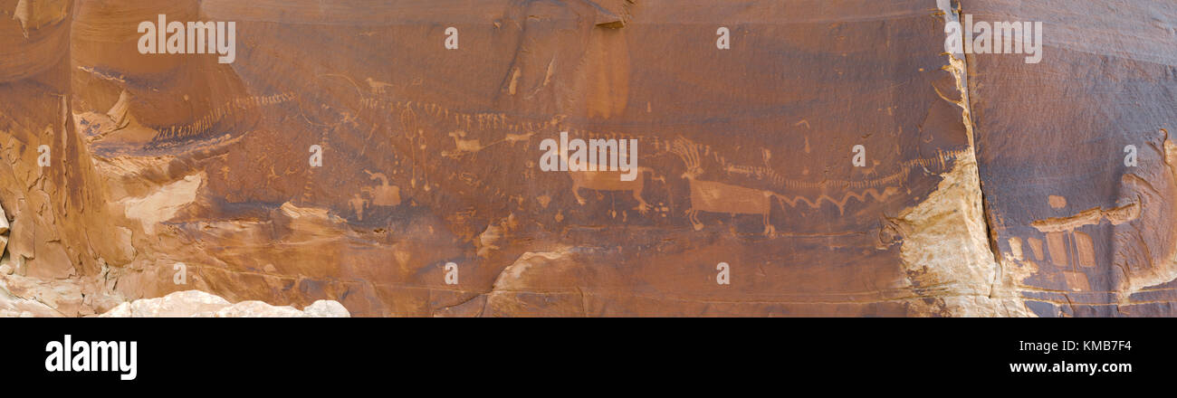 Procession panel petroglyph hi-res stock photography and images - Alamy