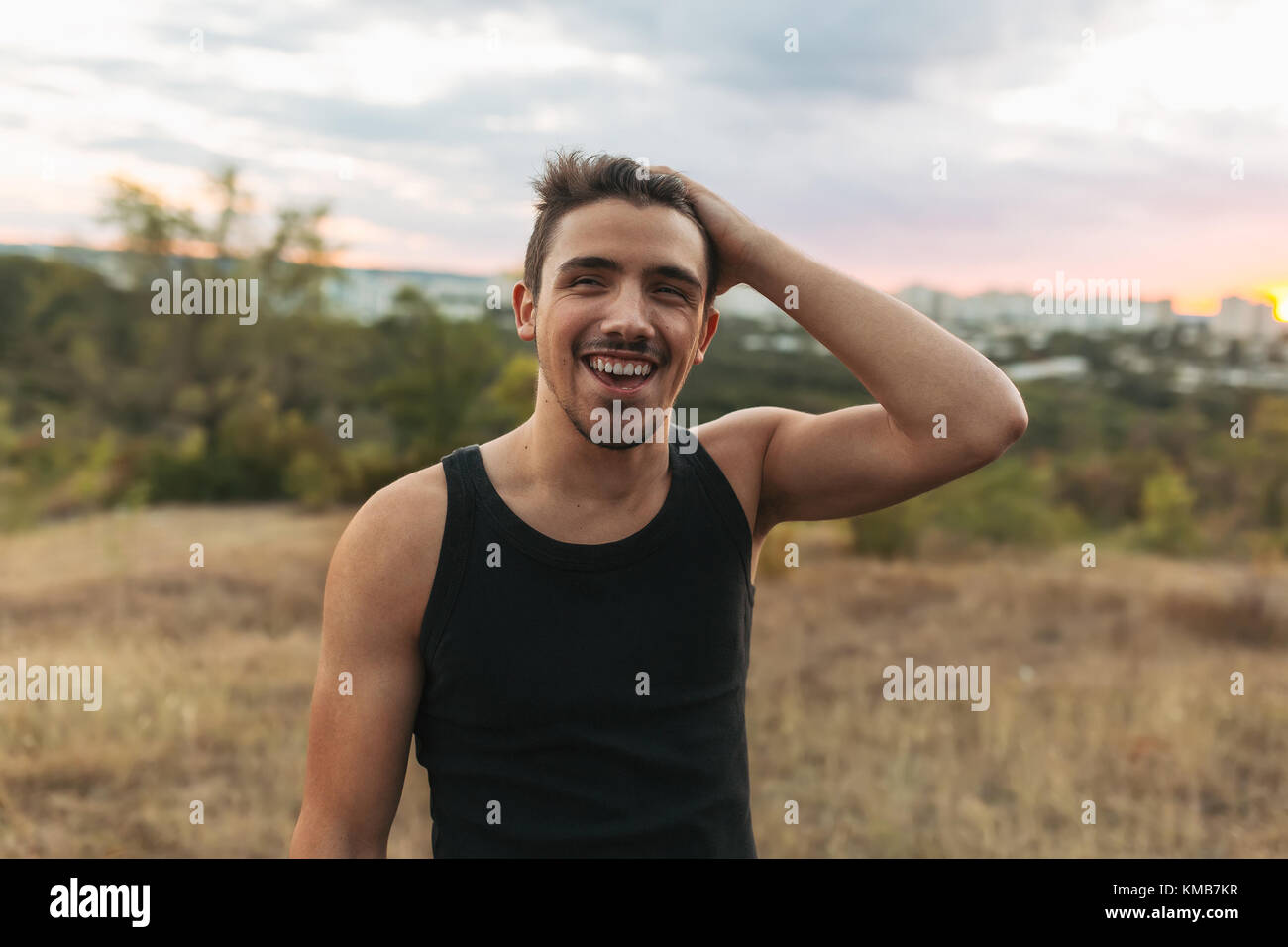 Happy smiling man Stock Photo - Alamy