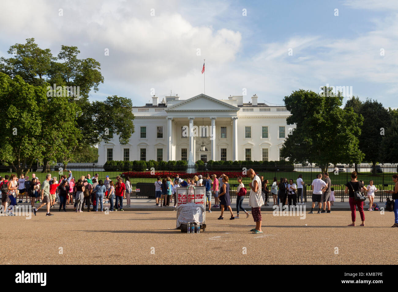 Classic Pennsylvania view of crowds looking at the White House the ...