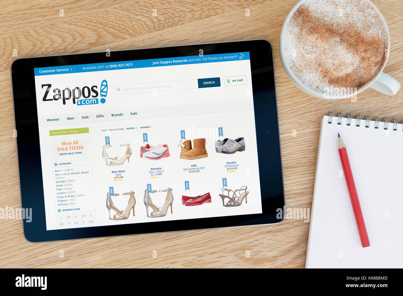 Zappos page hi-res stock photography and images - Alamy