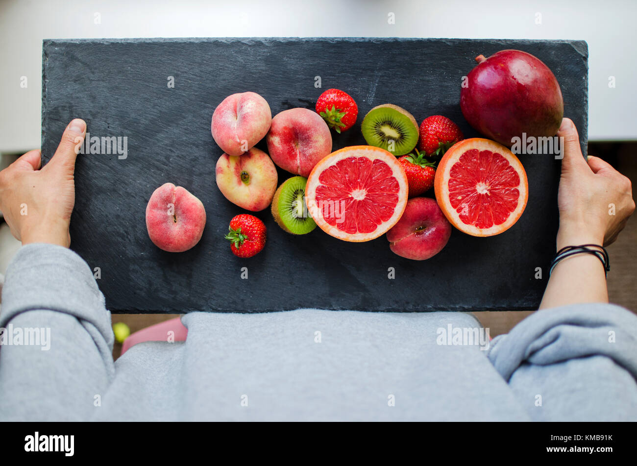 Sliced fruit selection hi-res stock photography and images - Alamy