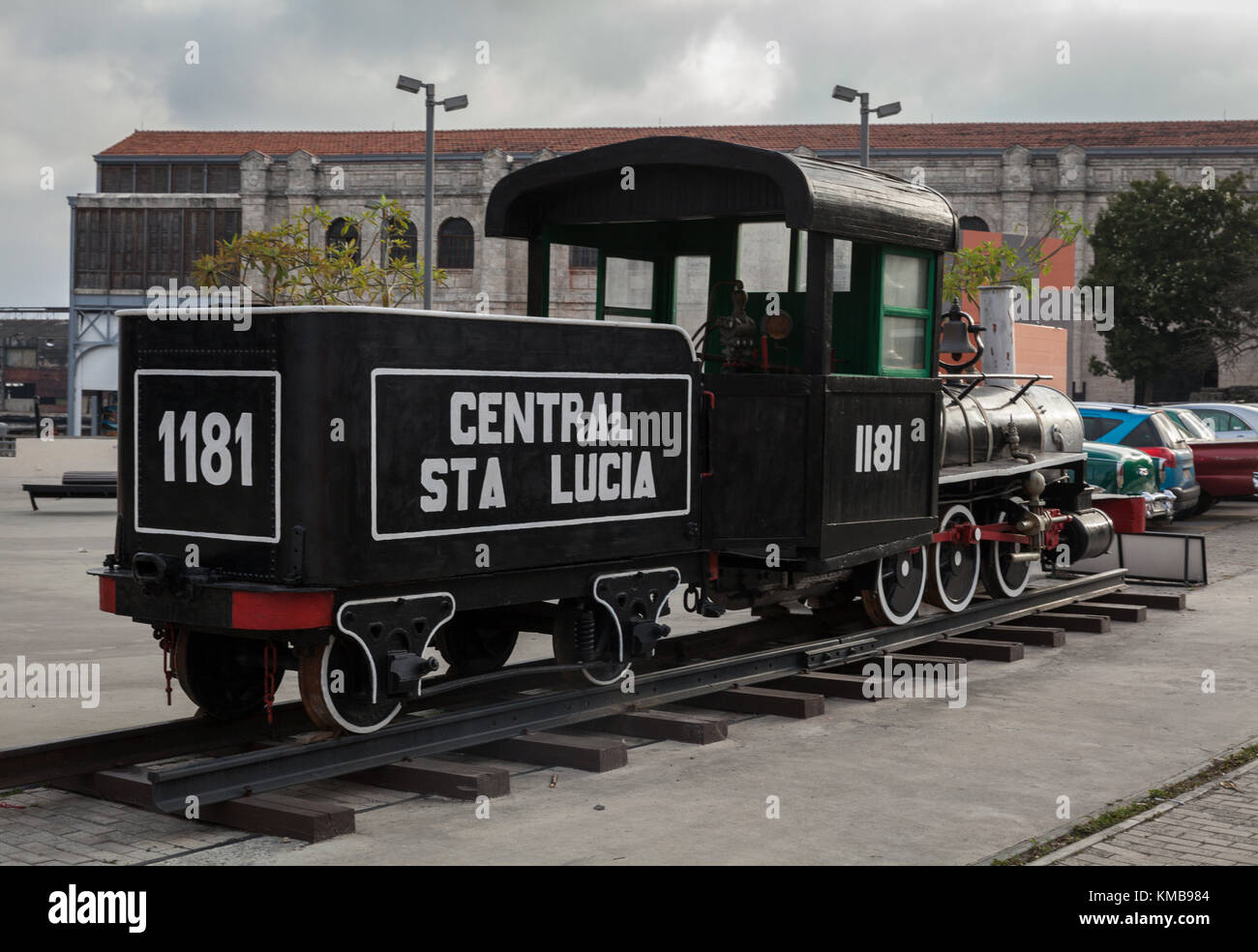 Old American Steam Locomotive in Cuba Stock Photo - Alamy