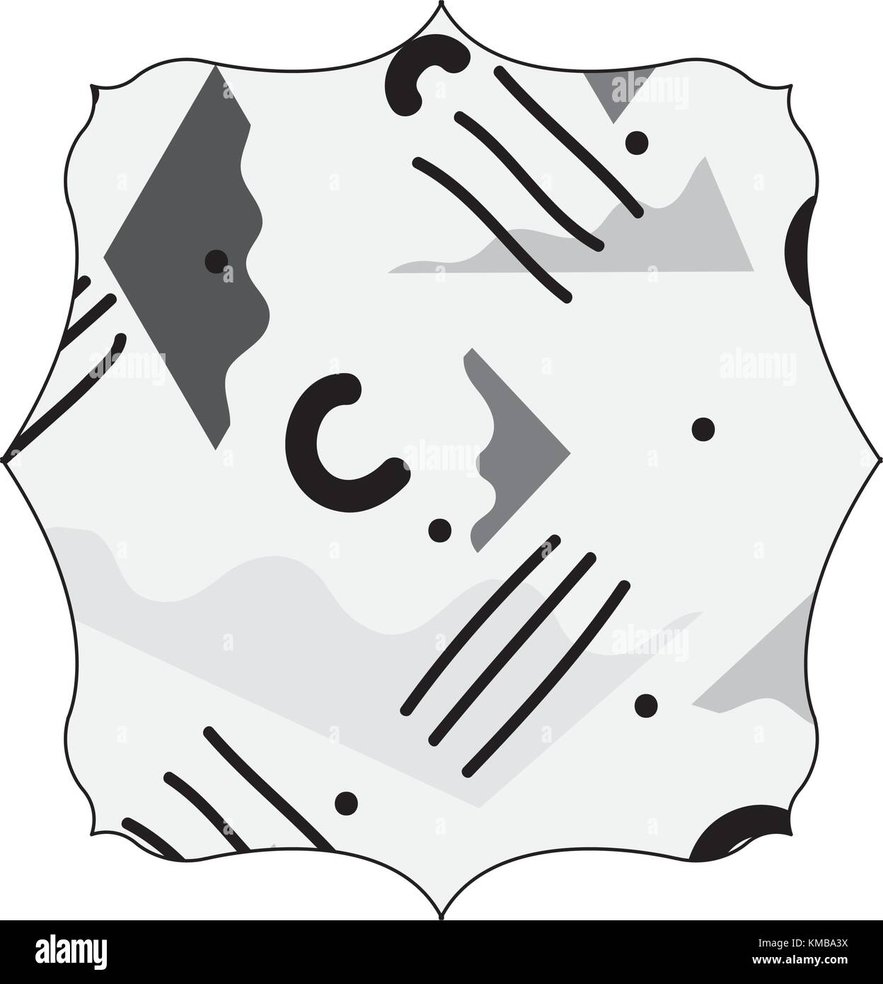 grayscale square with graphic abstract style background Stock Vector ...