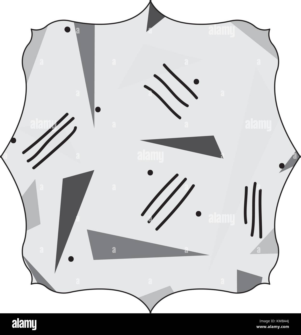 grayscale square with style geometric figure background Stock Vector ...