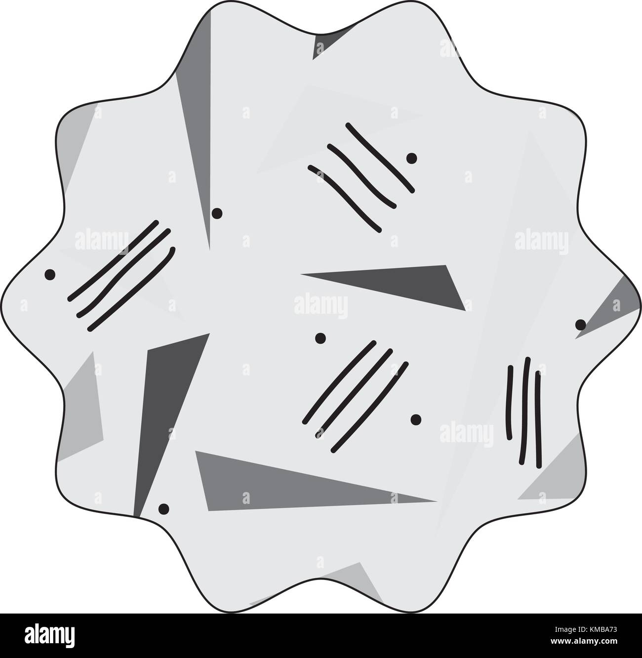 grayscale star with style geometric figure background Stock Vector ...