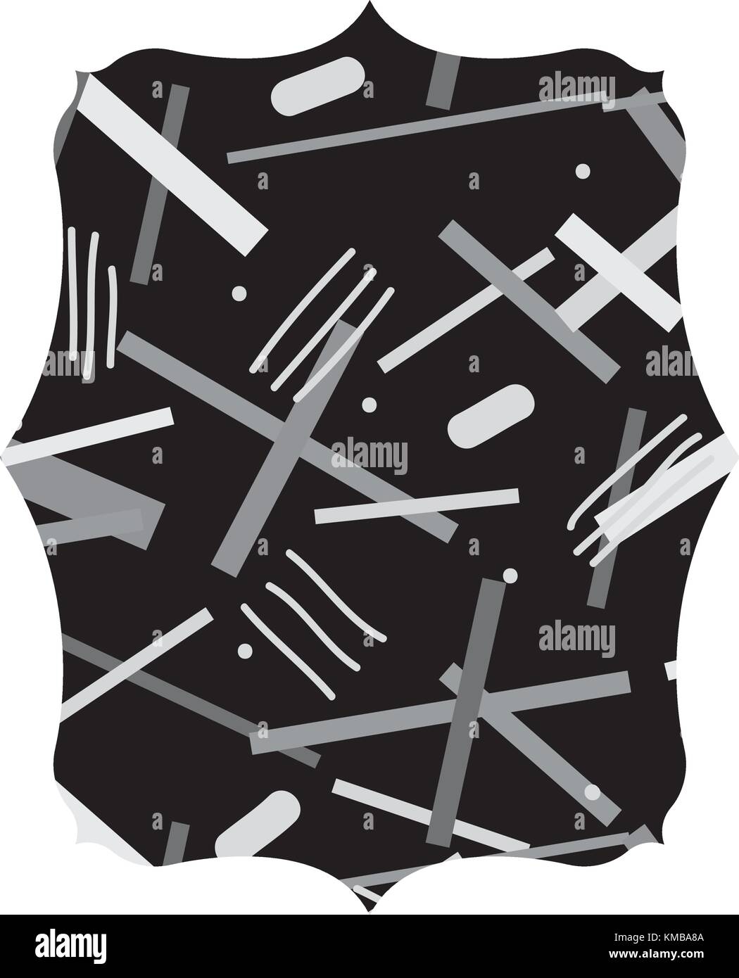 grayscale rectangle with geometric figure style background Stock Vector ...