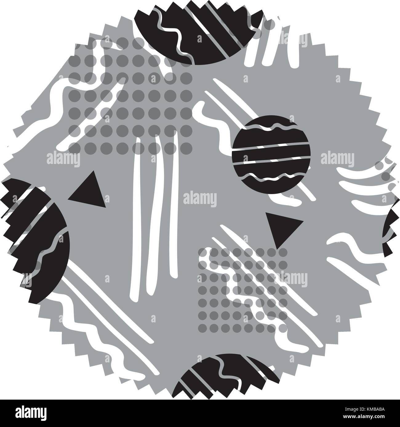grayscale circle with graphic figure style background Stock Vector Image & Art - Alamy