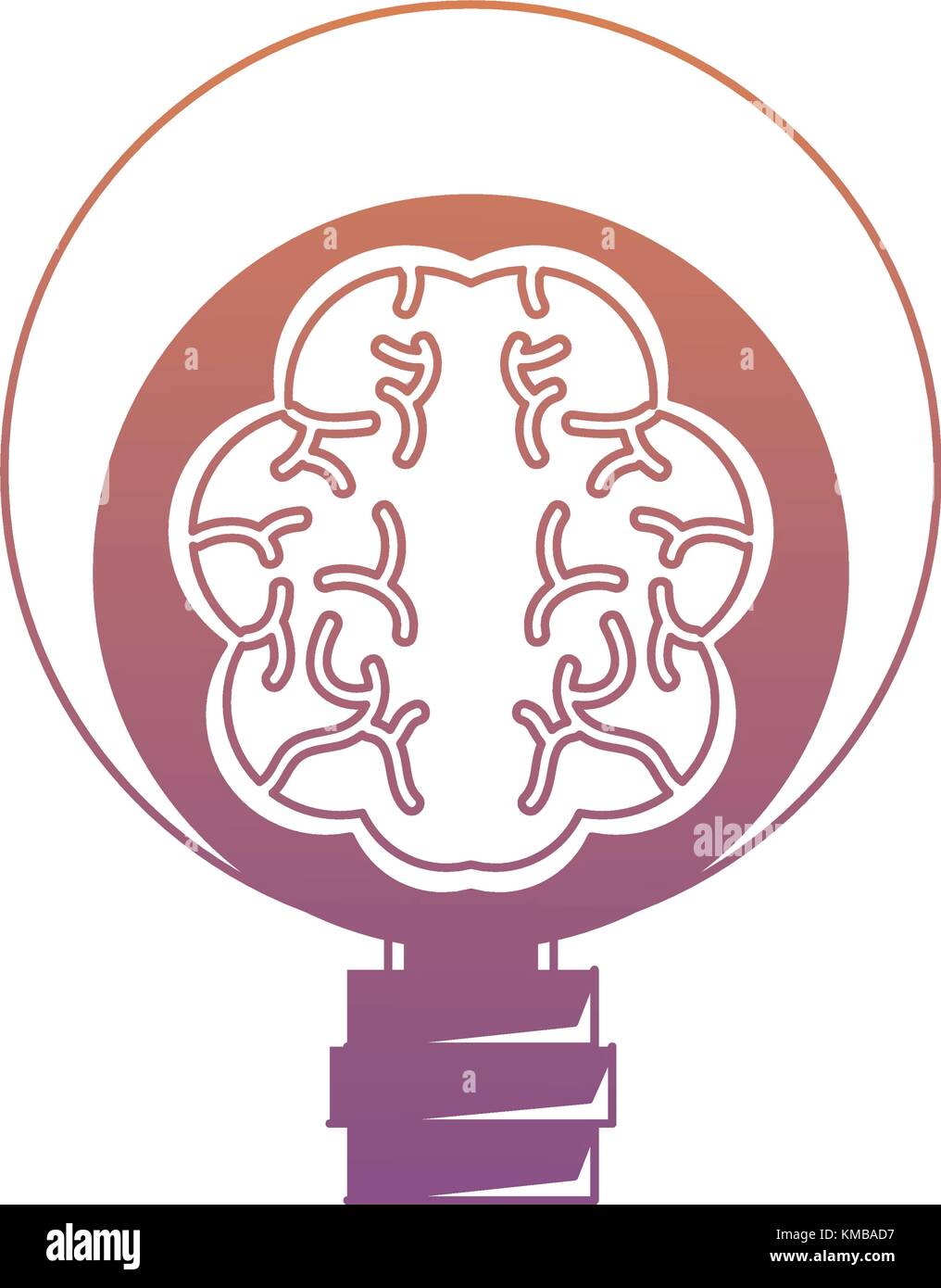 Human brain in lightbulb Stock Vector Image & Art - Alamy