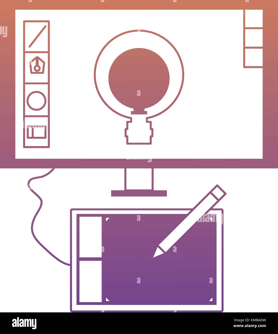 computer and graphic design concept Stock Vector Image & Art - Alamy