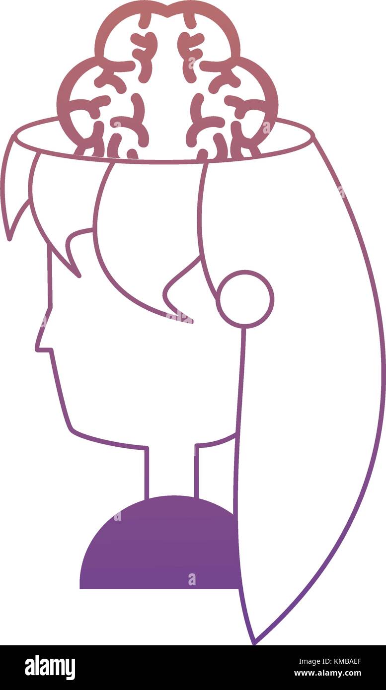 woman head and brain icon Stock Vector Image & Art - Alamy