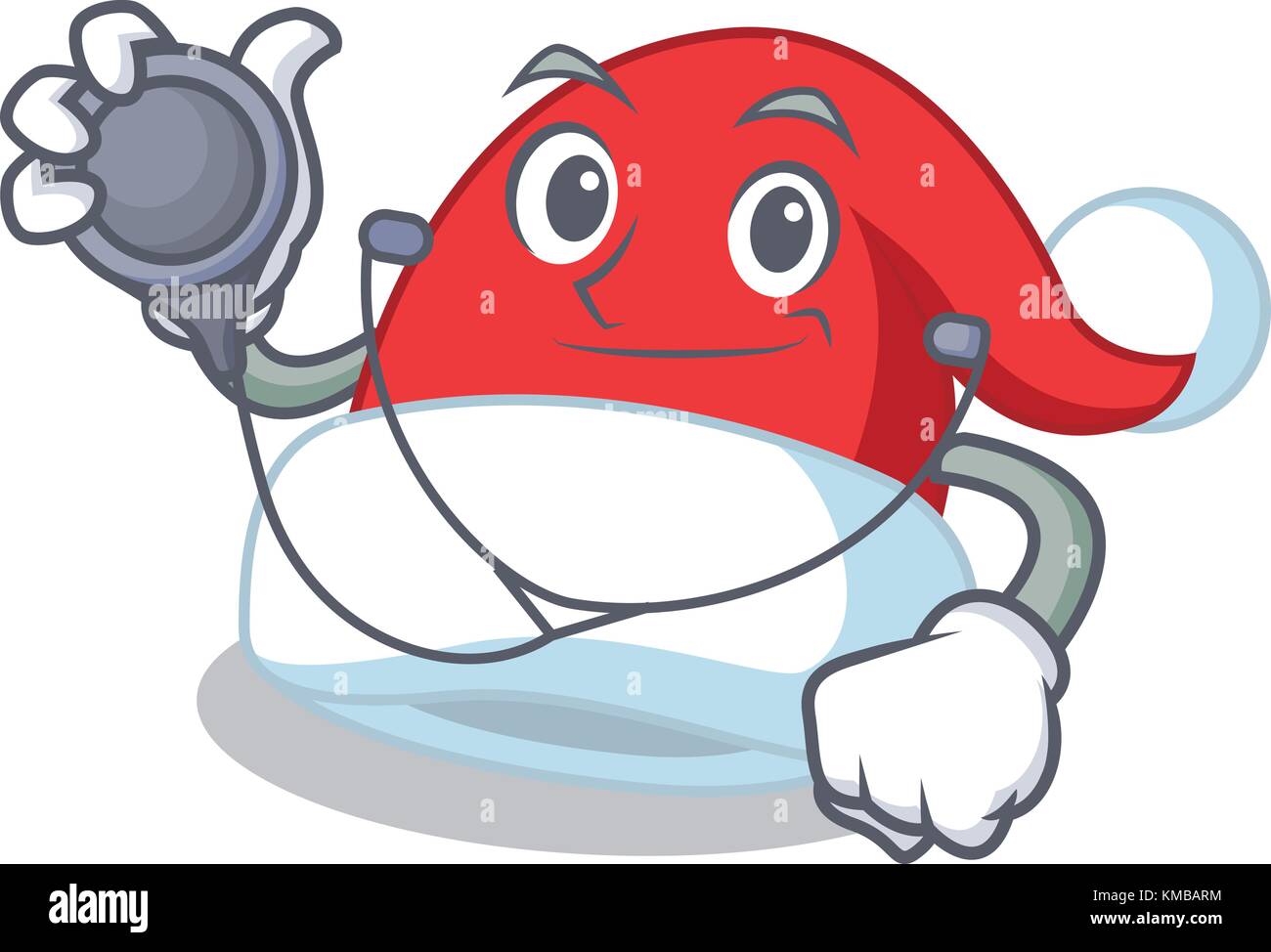 Doctor Christmas hat character cartoon Stock Vector Image & Art - Alamy