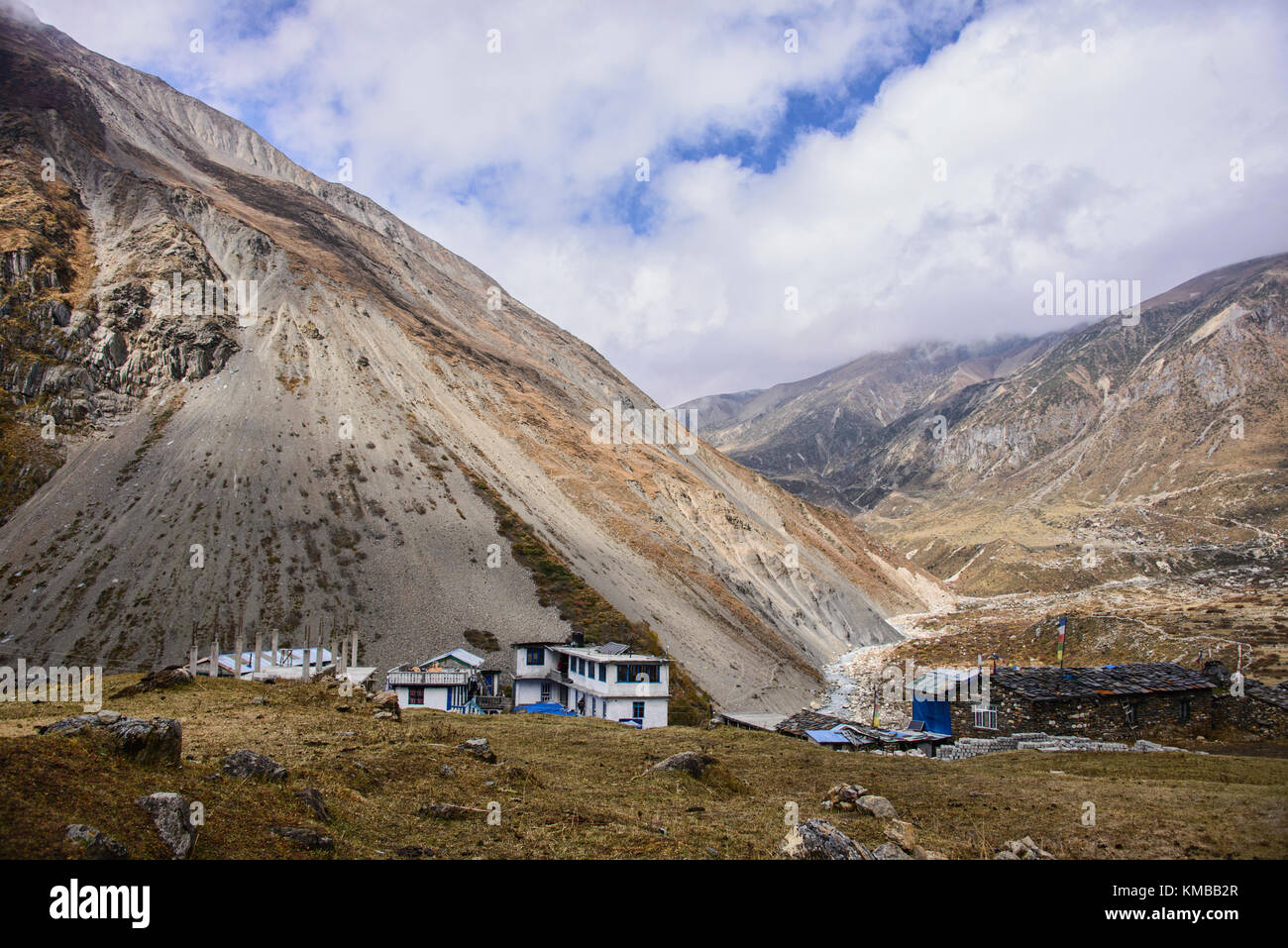 Samdo Village in the Manaslu Circuit, Nepal Stock Photo - Alamy