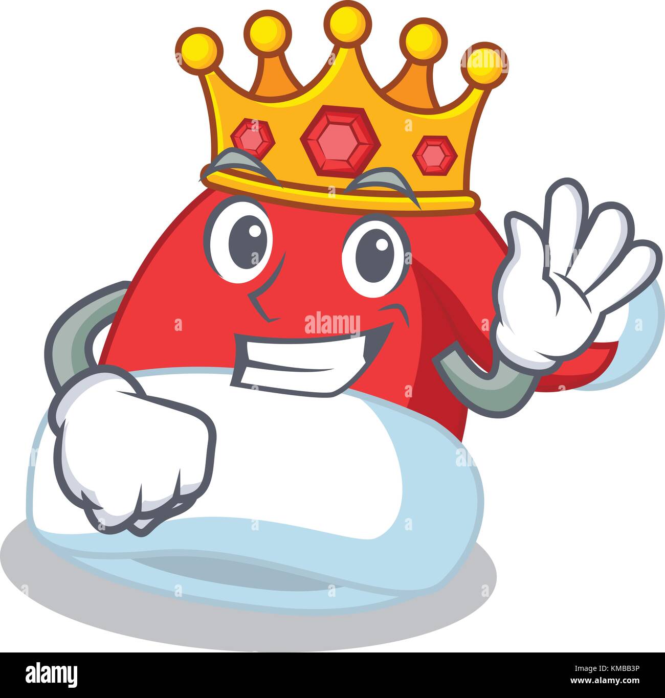 King Christmas hat character cartoon Stock Vector Image & Art - Alamy