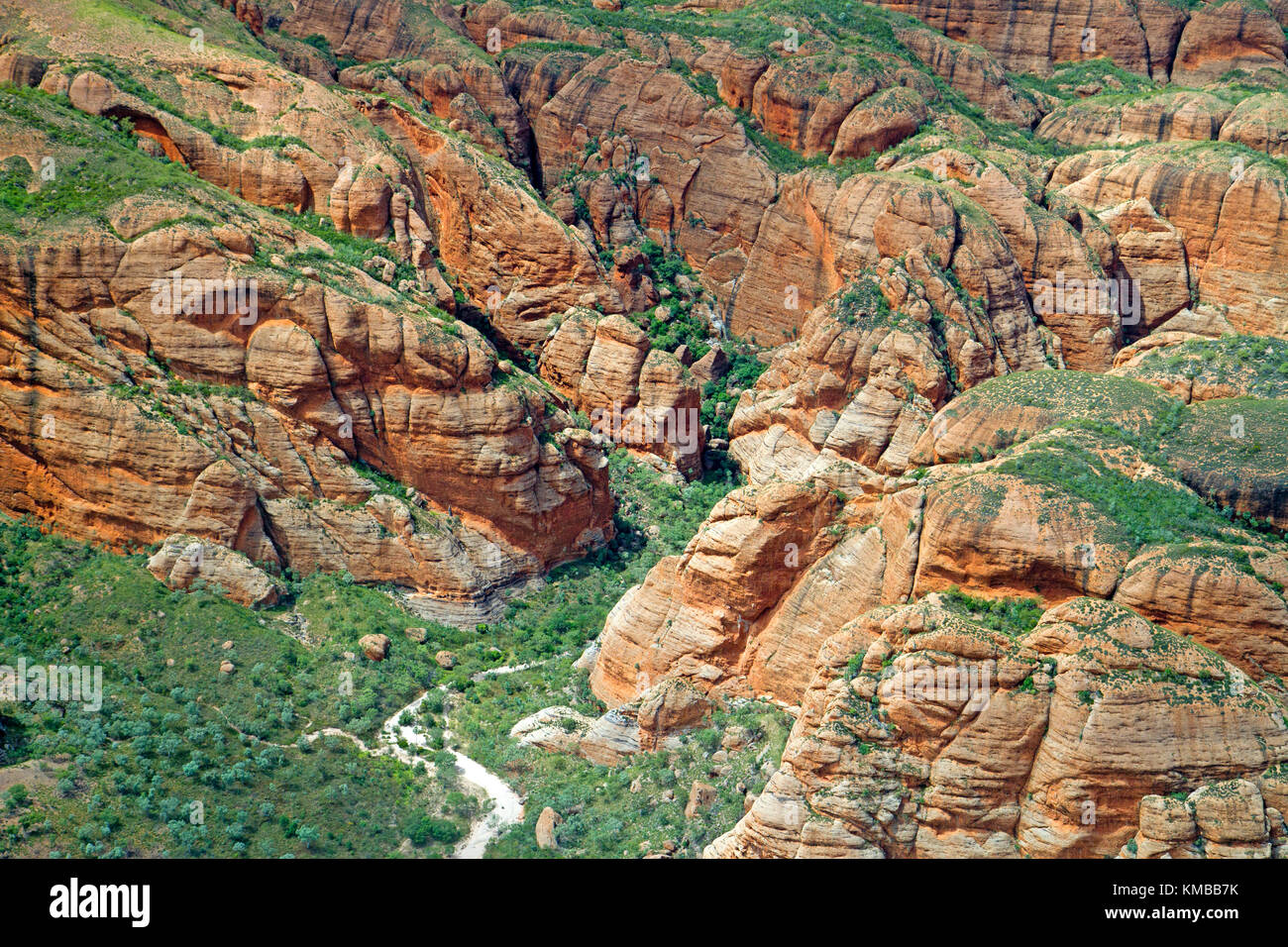 Aerial of the Bungle Bungles rock formation in Purnululu National Park ...