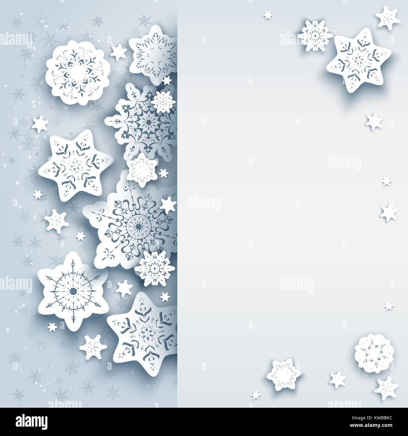 Christmas card snowflakes blank hi-res stock photography and images - Alamy