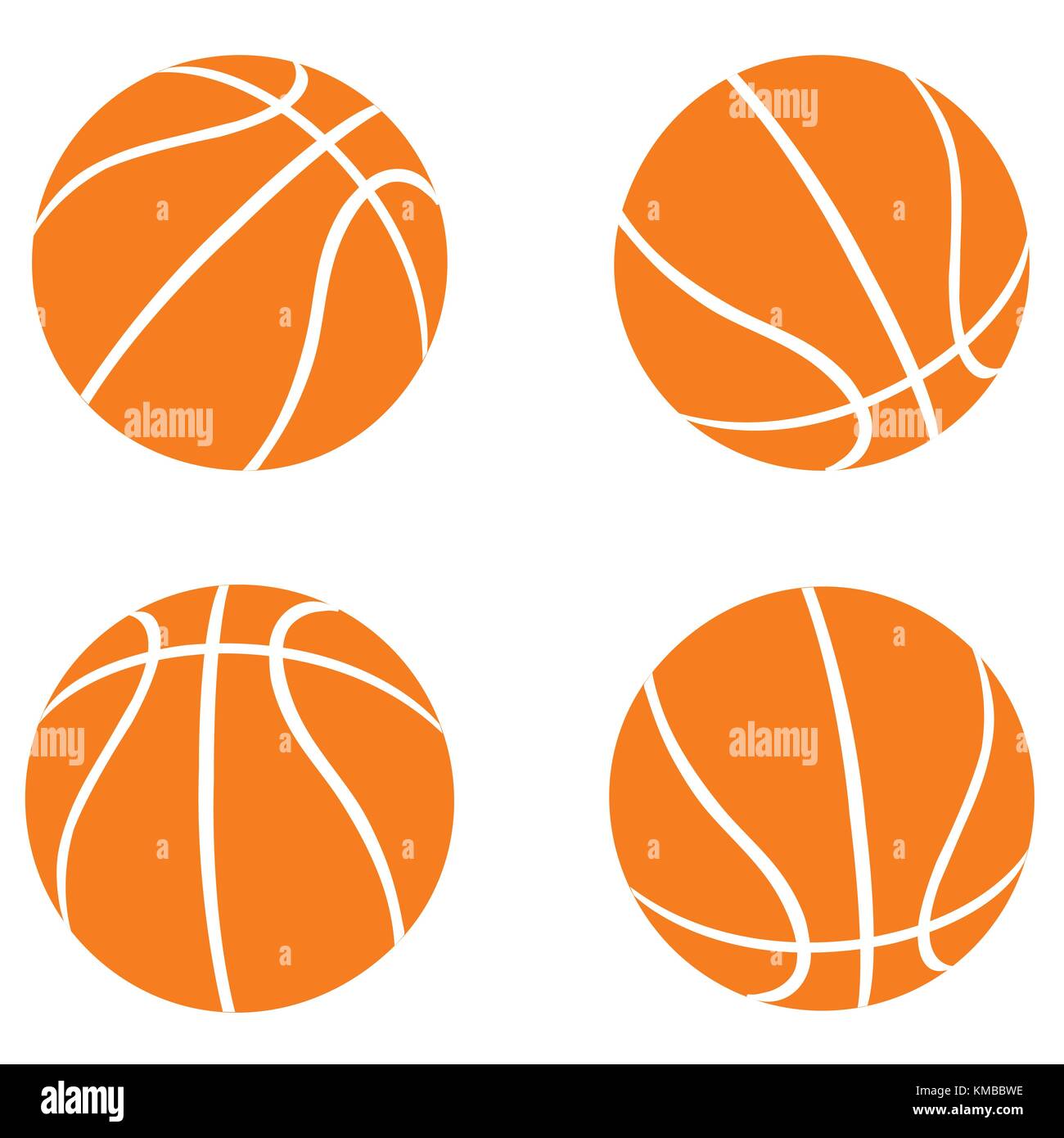 Set of orange Basketballs Stock Vector Image & Art - Alamy