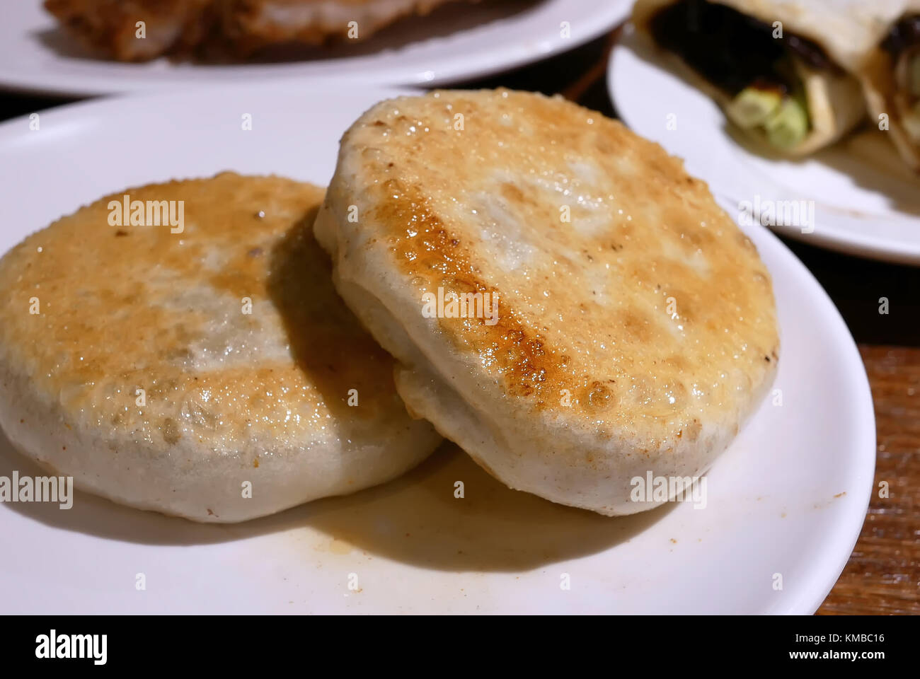 Close up of beef pastry on table inside Chinese restaurant Stock Photo ...