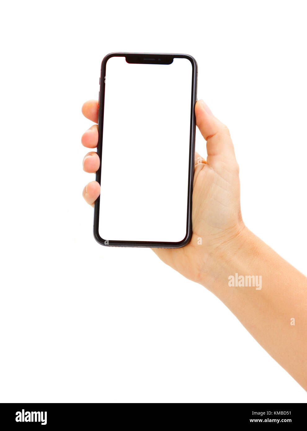 Hand holding phone Stock Photo - Alamy