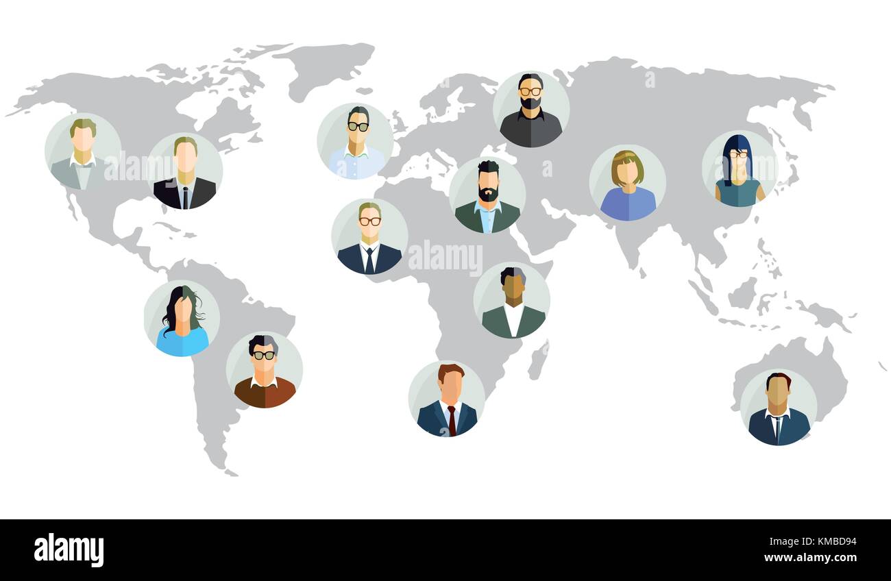 Global world network connection Stock Vector Images - Alamy