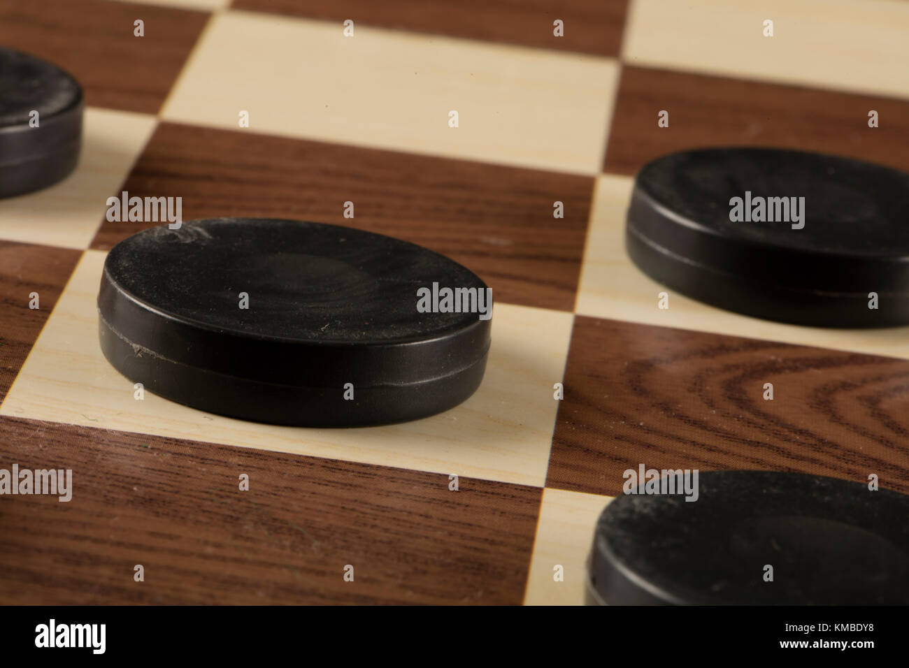 checkerboard with checkers. game concept.board game.hobby.checkers on ...