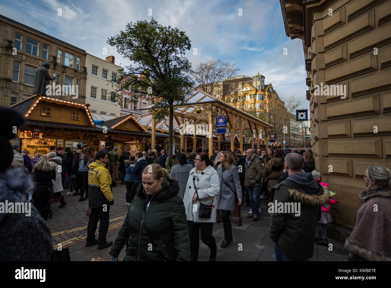 Shoppers And Revellers At Manchester Christmas Markets Around The City ...