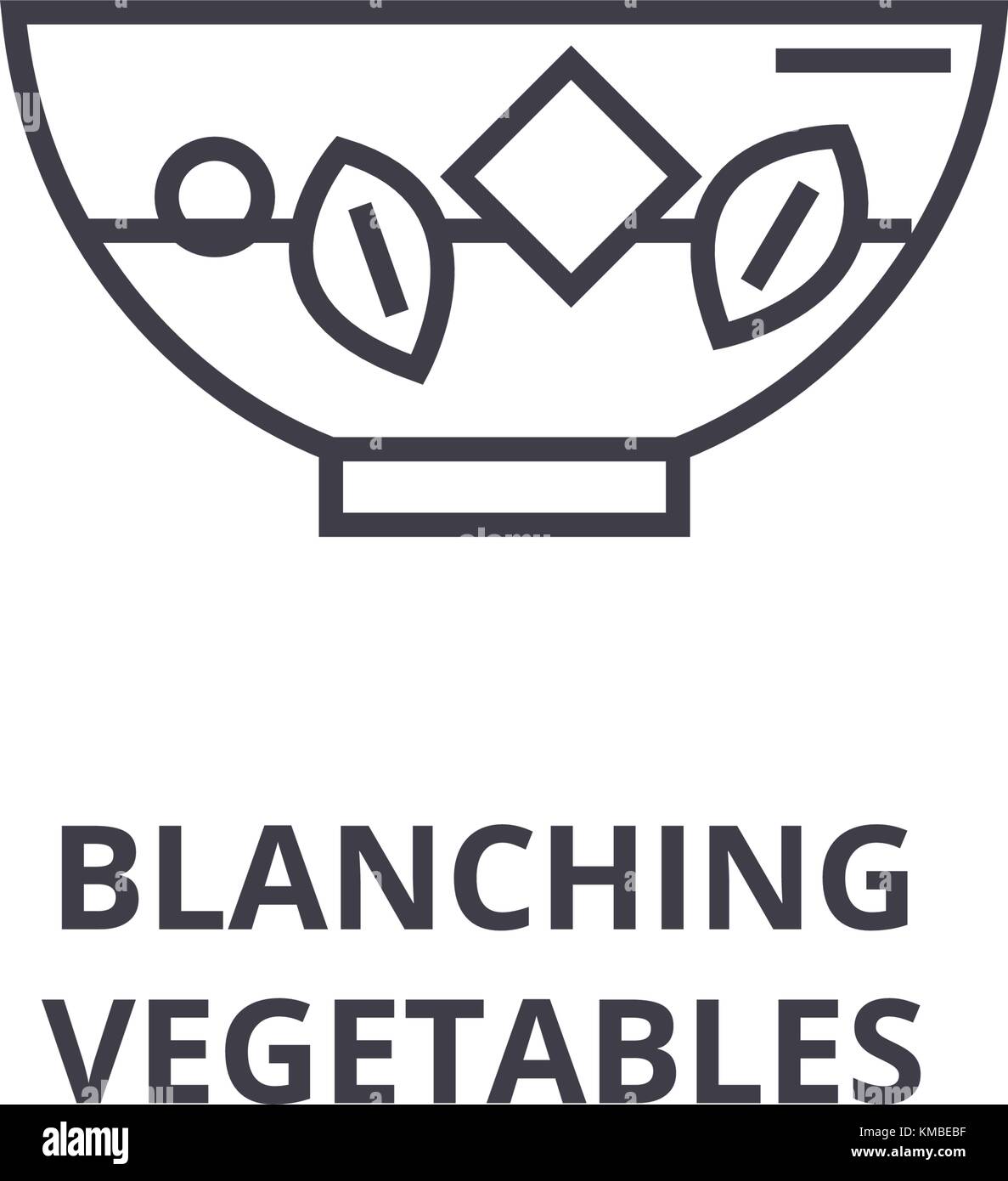 blanching vegetables line icon, outline sign, linear symbol, vector ... blanching vegetables line icon, outline sign, linear symbol, vector ...