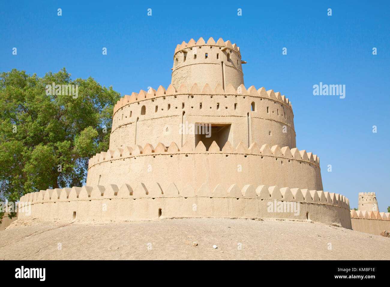 Famous Jahili fort in Al Ain oasis, United Arab Emirates Stock Photo ...