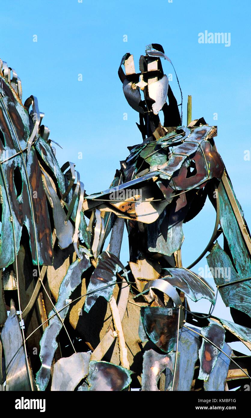 "The Gaelic Chieftain" steel statue by Maurice Harron inspired by the ...