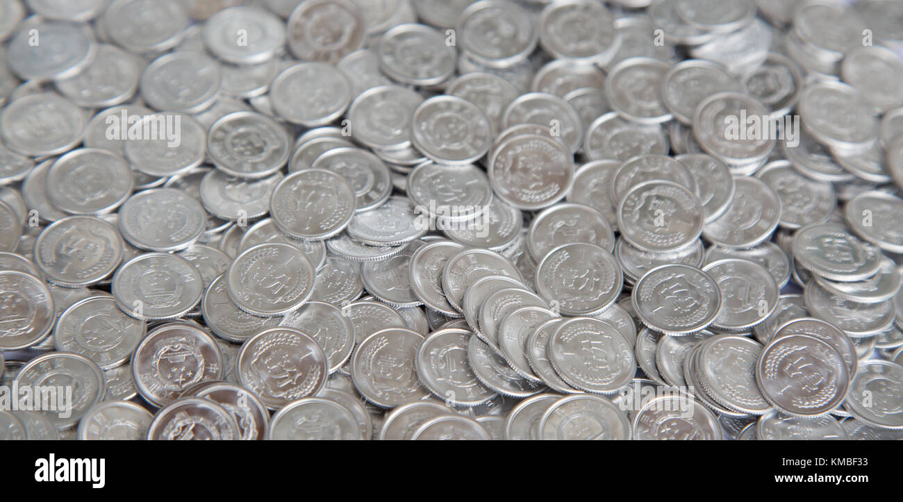 Huge pile of the China coins Stock Photo - Alamy