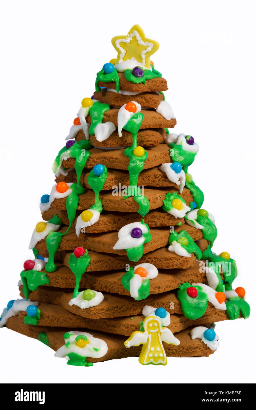 Gingerbread Christmas Tree Stock Photo - Alamy