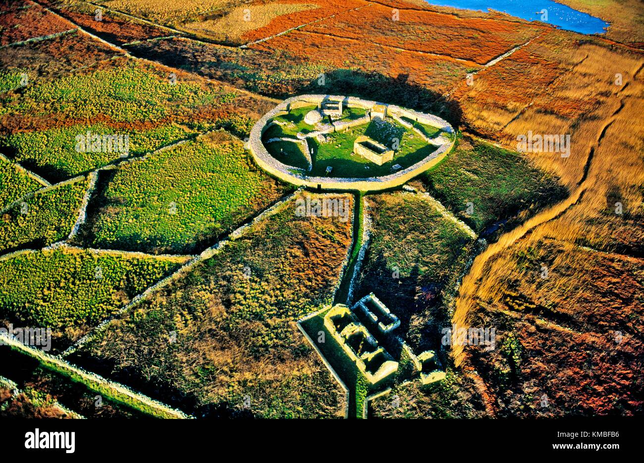 Inishmurray island, County Sligo, Ireland. Early Celtic Christian ring ...
