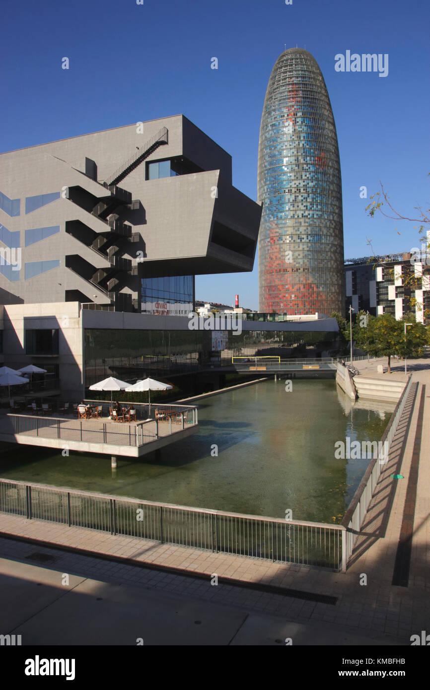 Torre Agbar Barcelona Spain Stock Photo - Alamy