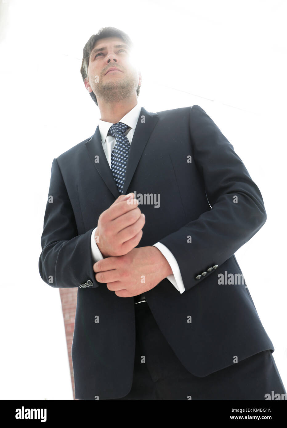 successful businessman looking forward Stock Photo - Alamy