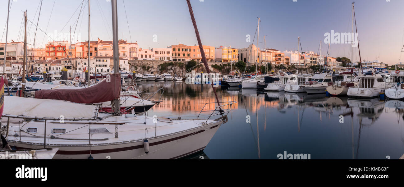 Ciutadella marina, Menorca Stock Photo - Alamy