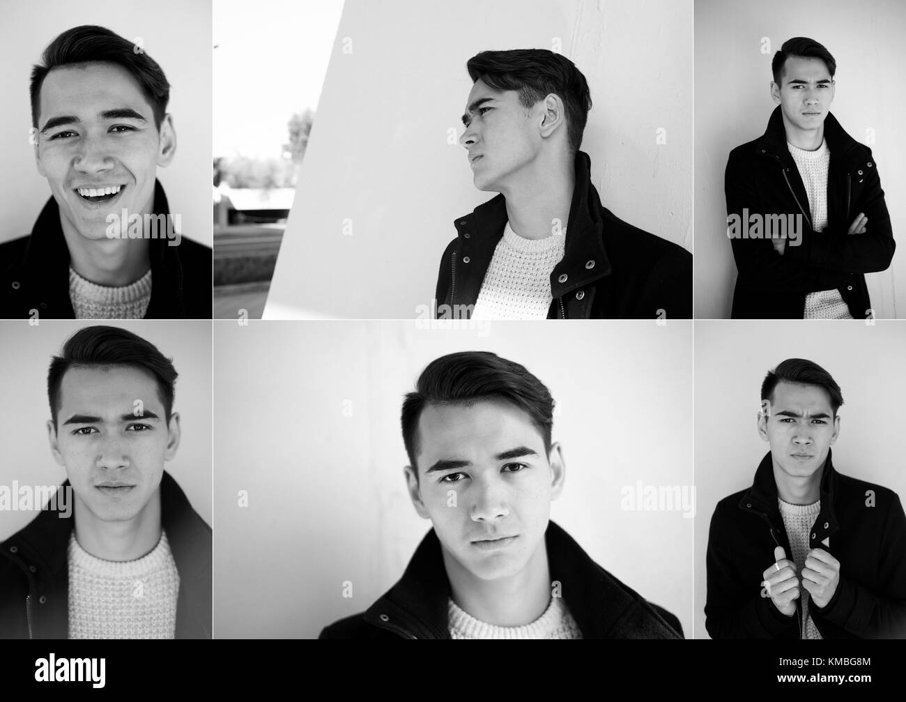 Young man looking into the camera ,open look. . Model posing Stock ...