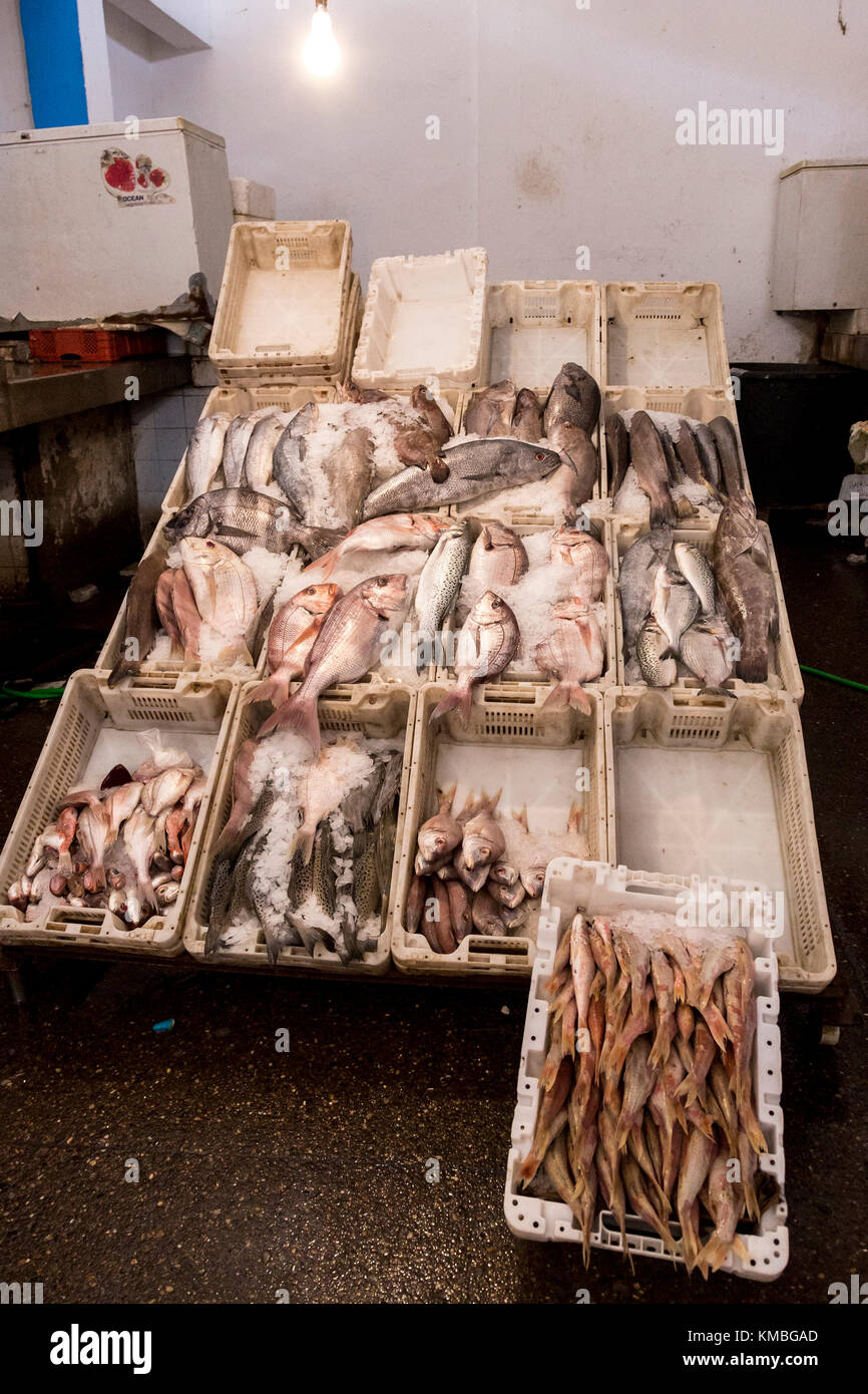 Agadir, Morocco, October 24, 2017: Souk El Had, in the centre of Agadir ...