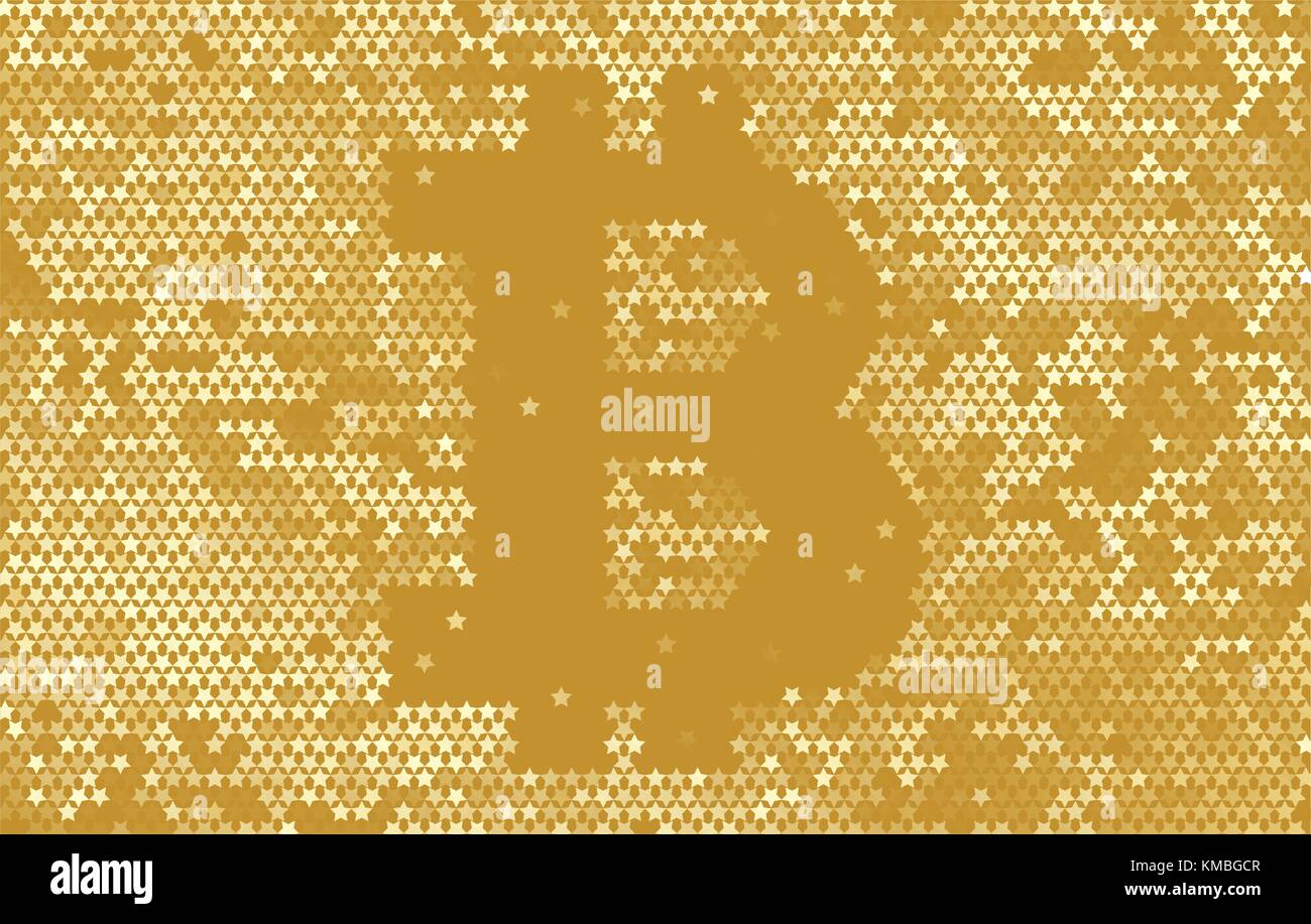 digital bitcoin crypto currency vector background. Bitcoin vector ...