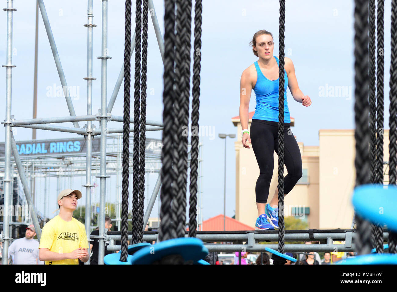 Capt. Rachel Schaefer of Peterson Air Force Base, Colorado, prepares to ...