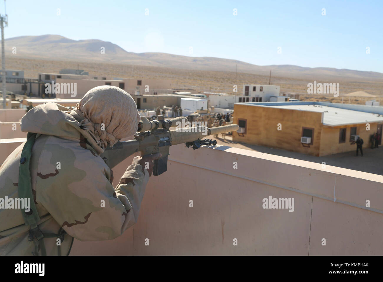 A U.S. Army Sniper assigned to 2nd Battalion, 12th Cavalry Regiment ...