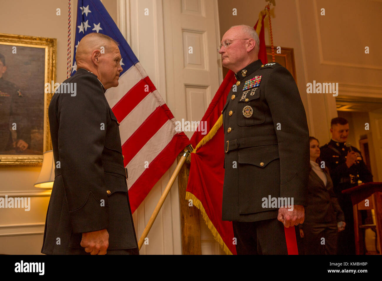 Commandant of the Marine Corps Gen. Robert B. Neller and Lt. Gen. James ...