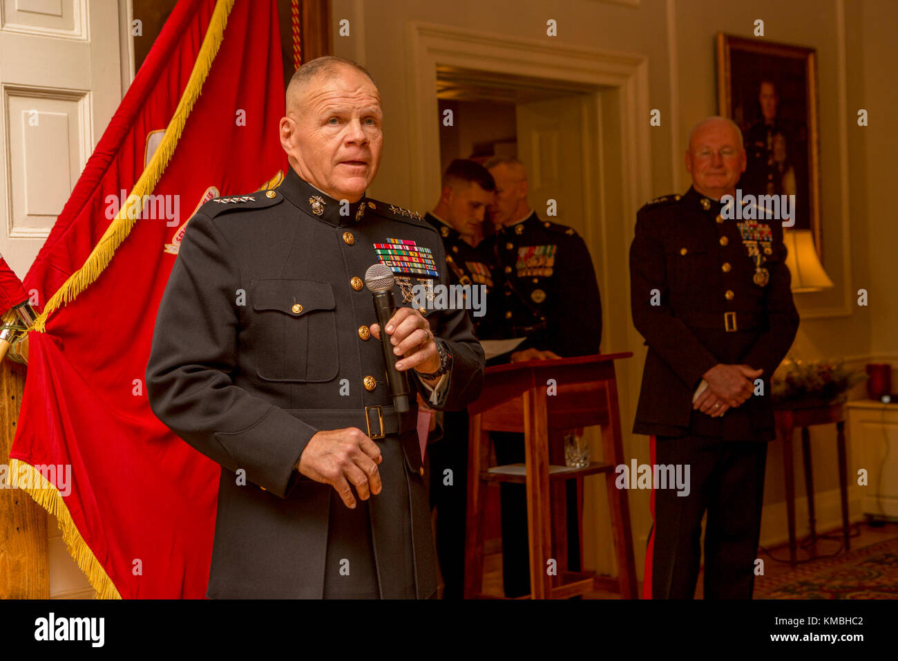 Commandant of the Marine Corps Gen. Robert B. Neller, gives remarks ...