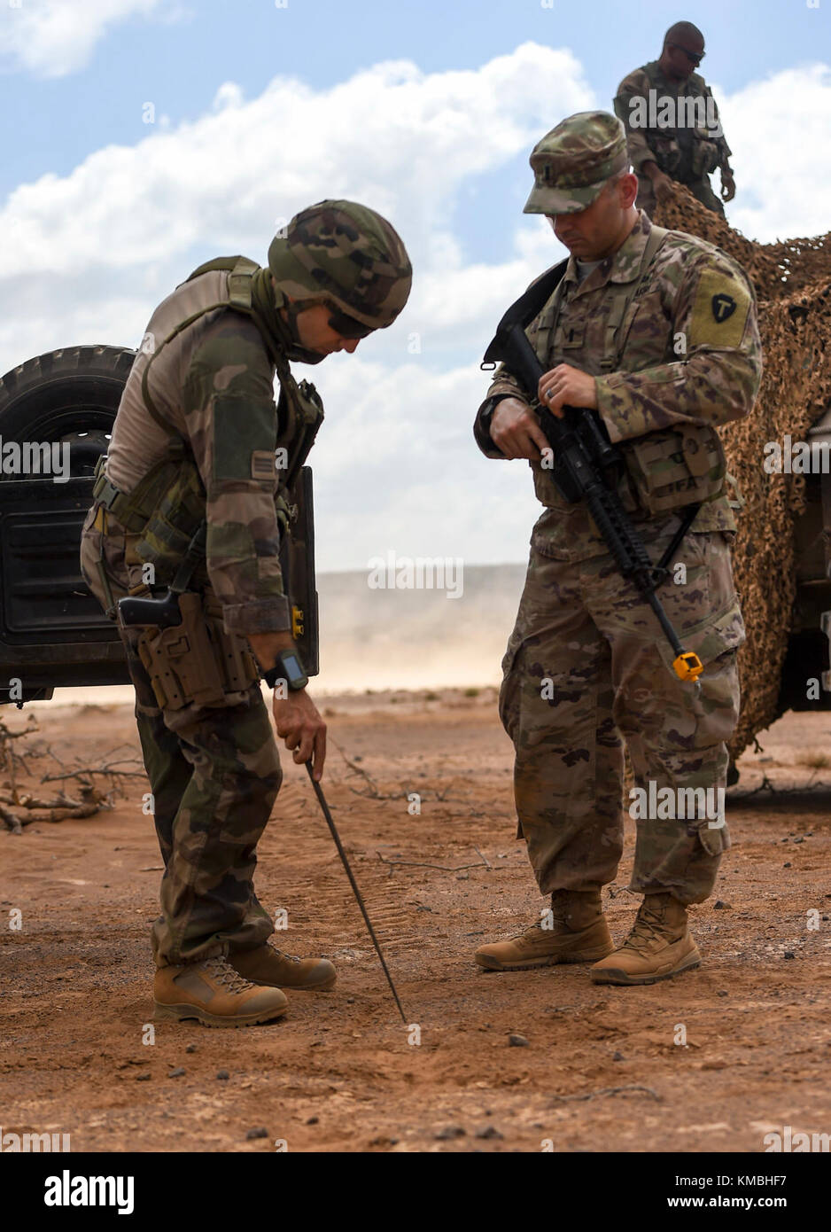 U.S. Army National Guard 1st Lt. Joshua York (right), 3rd Battalion ...