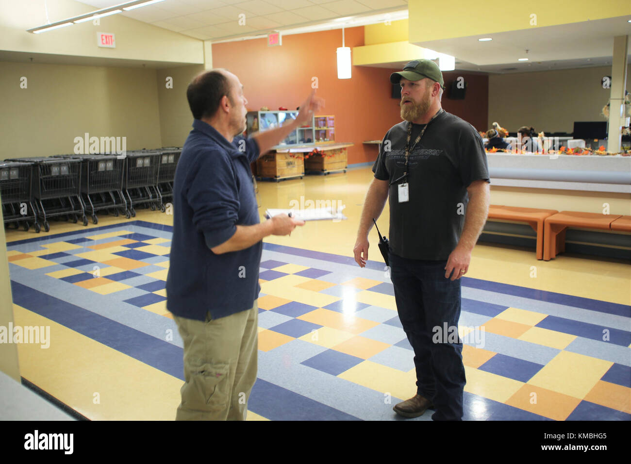 Central Issue Facility Property Book Officer Thomas Lovgren talks with ...